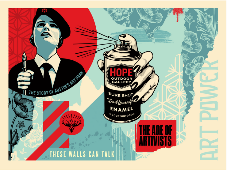 OBEY Commemorative Opening Poster by Shepard Fairey – HOPE Outdoor Gallery